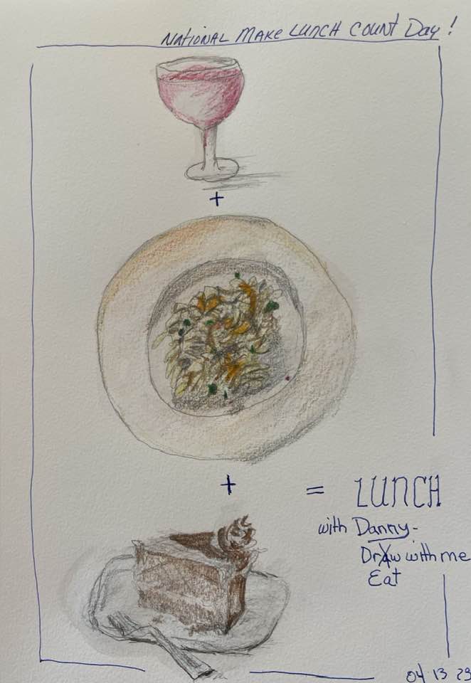 #sbsdrawwithme celebrating National make lunch count day! Color pencils ...